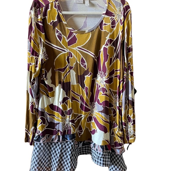 LOGO by Lori Goldstein | Tops | Logo Lori Goldstein Top Large Euc ...